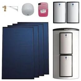 Vaillant Solarthermie-Paket 9.425/6 - 4 Kollektoren VFK 155 V mit Speicher VPS 800/3-7 - 10,04 m2 - 0010042373