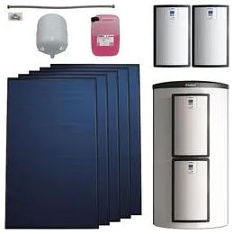 Vaillant Solarthermie-Paket 9.441/5 - 5 Kollektoren VFK 155 V mit Speicher VPS 1000/3-7 - 12,55 m2 - 0010042375