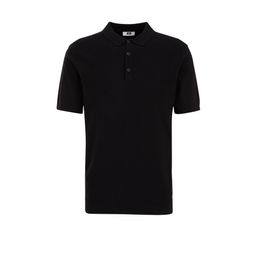 WE Fashion Poloshirt Herren Gr&ouml;&szlig;e L schwarz