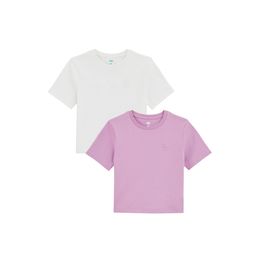 WE Fashion T-Shirt M&auml;dchen Gr&ouml;&szlig;e 158/164 lila / wei&szlig;