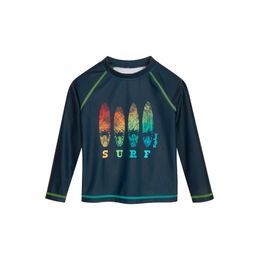 Playshoes Badeshirt 'Surf' Jungen Gr&ouml;&szlig;e 110/116 marine / aqua / hellgr&uuml;n / orange