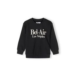 MINOTI Sweatshirt Jungen Gr&ouml;&szlig;e 116/122 schwarz / wei&szlig;