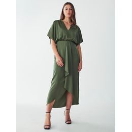 Willa Kleid 'BRENA MIDI DRESS' Damen Gr&ouml;&szlig;e 46 khaki Winterkleid