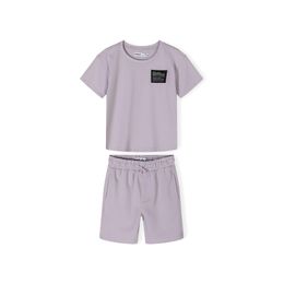 MINOTI Set Jungen Gr&ouml;&szlig;e 134/140 lila / schwarz