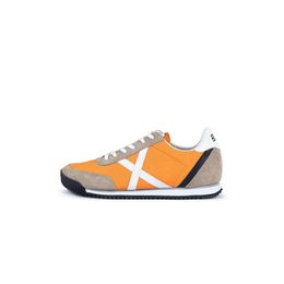 MUNICH Sneaker 'Riber' Herren Gr&ouml;&szlig;e 42 taupe / orange / wei&szlig;