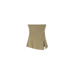Bershka Top Damen Gr&ouml;&szlig;e L dunkelbeige