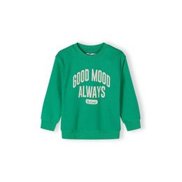 MINOTI Sweatshirt Jungen Gr&ouml;&szlig;e 80/86 ecru / gr&uuml;n