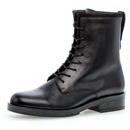 Gabor Damen Schn&uuml;rstiefelette mit Innenrei&szlig;verschluss schwarz 42