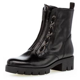 Gabor Damen Stiefelette mit modischen Durchz&uuml;gen schwarz 35
