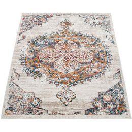 Paco Home Teppich &raquo;Herbete 733&laquo; rechteckig 8 mm H&ouml;he Kurzflor, Orient-Optik, Vintage Design cream Obermaterial: 90% Polypropylen, 10% Polyester B :...