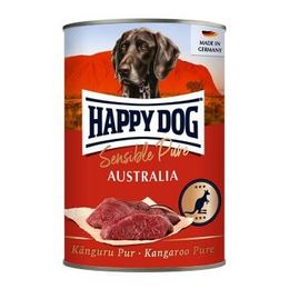 Happy Dog Sensible Pure Nassfutter Hund Adult 6x400 g K&auml;nguru