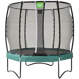 Gartentrampolin EXIT "Allure Premium, grün", grün (schwarz, schwarz), Trampoline, Kinder, Ø 253cm, mit Sicherheitsnetz