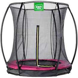 Bodentrampolin EXIT "Silhouette, rosa", rosa (schwarz, rosa), Trampoline, Kinder, Ø 183cm