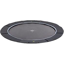 Bodentrampolin EXIT "EXIT Dynamic ebenerdiges sports Trampolin ø305cm - schwarz", schwarz (schwarz, schwarz), Trampoline, Kinder, Ø 305cm