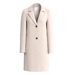 Wintermantel s.Oliver, Damen, Gr. 46, beige (light beige melange), Web, Obermaterial: 50% Polyester, 40% Wolle, 10% Nylon. Futter: 100% Polyester, unifarben, casual, gerade kniefrei, V-Ausschnitt, Langarm mit Knöpfen, Mäntel, mit Wolle