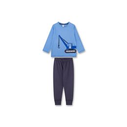 Schlafanzug Sanetta "Pyjama", Kinder, Gr. 116, blau, Obermaterial: 100% Baumwolle CO., Homewear-Sets