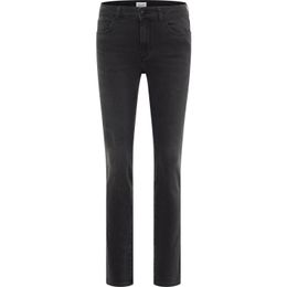 Slim-fit-Jeans Mustang "Damen Style Shelby Slim", Damen, Gr. 31, Länge 32, 803 schwarz, Denim/Jeans, 91% Baumwolle, 7% Polyester, 2% Elasthan, slim fit, Jeans