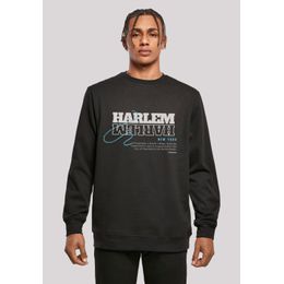 Kapuzenpullover F4NT4STIC "Harlem CREW", Damen, Gr. XL, schwarz, Obermaterial: 50% Baumwolle, 50% Polyester, relaxed fit, Rundhals, Pullover Kapuzenpullover, Print