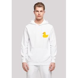 Kapuzenpullover F4NT4STIC "Yellow Rubber Duck HOODIE UNISEX", Herren, Gr. XS, wei&szlig;, Obermaterial: 50% Baumwolle, 50% Polyester, relaxed fit, Pullover Kapuzenpullover, Print