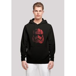 Kapuzenpullover F4NT4STIC "Star-Wars The Last Jedi-Cubist Trooper Helmet", Herren, Gr. M, schwarz, Obermaterial: 50% Baumwolle, 50% Polyester, relaxed fit, Pullover, Print