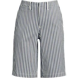 LANDS' END Chino-Bermudas, Damen,  Weiß, Elasthan/Baumwoll-Mischung, by Lands' End