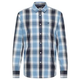Mustang Langarmhemd &raquo;Herren Style Chester&laquo; Blau 12703 XL - US-Gr&ouml;&szlig;en US-Gr&ouml;&szlig;en XL Lockerer Schnitt
