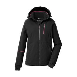 Killtec Skijacke »KSW 438 WMN SKI JCKT« wind- u wasserdicht, atmungsaktiv, Fleece-Futter, Schneefang schwarz 38 38 Damen Skijacke mit Kapuze und...