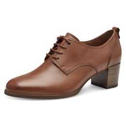 Tamaris Schnürpumps, Halbschuh, Schnürschuh, Blockabsatz, mit TOUCH-IT Ausstattung cognac 38 38 Eleganter Schnürpumps in abgerundeter Form