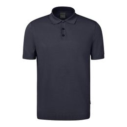Bugatti Herren Bugatti Poloshirt mit Knopfleiste blau M