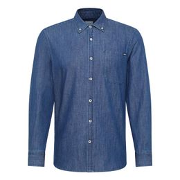 Mustang Langarmhemd &raquo;Herren Style Cullman&laquo; Blau 600 XXL - US-Gr&ouml;&szlig;en US-Gr&ouml;&szlig;en XXL L&auml;ssiger Schnitt