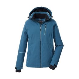 Killtec Skijacke »KSW 438 WMN SKI JCKT« wind- u wasserdicht, atmungsaktiv, Fleece-Futter, Schneefang hellpetrol 38 38 Damen Skijacke mit Kapuze und...
