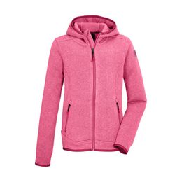 Killtec Fleecejacke &raquo;KOS 174 GRLS KNTFLC JCKT&laquo; Strickfleecejacke mit Kapuze, Zippertaschen, elastisch, Kinnschutz himbeere 152 152 Kinder...