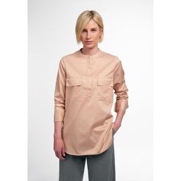 Eterna Longbluse &raquo;LOOSE FIT&laquo; EASY IRON (b&uuml;gelleicht) beige 34 34 Steh-Kragen