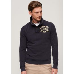 Superdry Sweatshirt »Vintage Athletic Henley Jumper« ECLIPSE NAVY M M Cooles Sweat mit Rundhals von Superdry