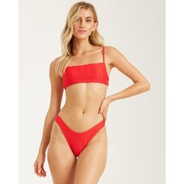 Billabong Bikini-Hose »Wave Trip« Rad Red S - US-Größen US-Größen S Stoff: Einfarbiger, strukturierter Stoff