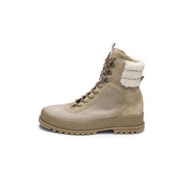 vitaform markante Stiefelette Veloursleder taupe