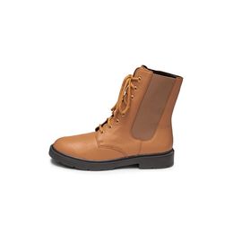 vitaform sehenswerte Stiefelette Hirschleder camel