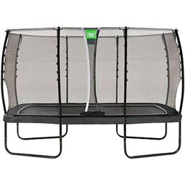 Gartentrampolin EXIT "Allure Classic", schwarz (schwarz, schwarz), Trampoline, Kinder, B: 382cm, mit Sicherheitsnetz