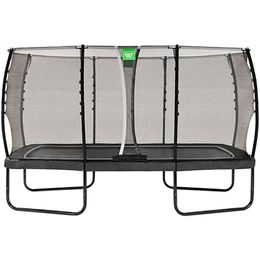 Gartentrampolin EXIT "Allure Classic", schwarz (schwarz, schwarz), Trampoline, Kinder, B: 437cm, mit Sicherheitsnetz