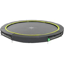 Bodentrampolin EXIT "Silhouette", schwarz (schwarz, schwarz), Trampoline, Kinder, Ø 244cm