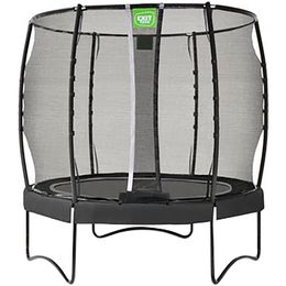 Gartentrampolin EXIT "Allure Premium, schwarz", schwarz (schwarz, grün), Trampoline, Kinder, Ø 253cm, mit Sicherheitsnetz