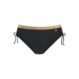 Lascana Damen Bikini-Hose, schwarz-goldfarben, Gr&ouml;&szlig;e 44
