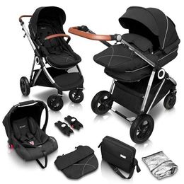 BABYGO Halime Air 3in1 Kinderwagen Buggy silber/grau