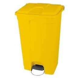 Tretabfallsammler aus Polyethylen 90 l, gelb