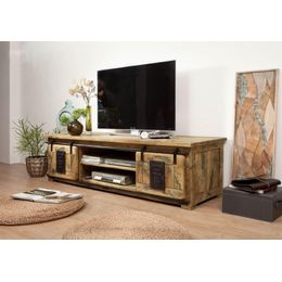TV-Board Mango 180x55x50 natur lackiert RAILWAY #135