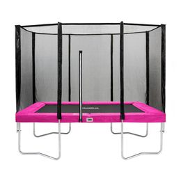 Xxxl Trampolin Salta Combo , Schwarz, Pink , Metall, Kunststoff , rechteckig , 214x305 cm , Outdoor Spielzeug, Trampoline