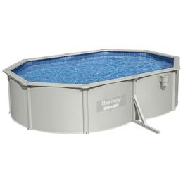 Bestway Pool , Hellgrau , Metall, Kunststoff , Metalloptik , 360x120x500 cm , RoHS , Freizeit, Pools und Wasserspaß, Aufstellpools, Aufstellpools