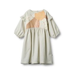 Wheat Kleid 'Gro' M&auml;dchen Gr&ouml;&szlig;e 104 braun / pastellgr&uuml;n / orange / rosa