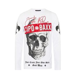 Cipo & Baxx CIPO & BAXX Shirt Herren Gr&ouml;&szlig;e XXL rot / schwarz / wei&szlig;