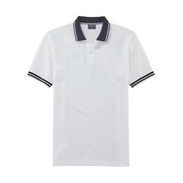 OLYMP Poloshirt Herren Gr&ouml;&szlig;e S creme / navy / wei&szlig;